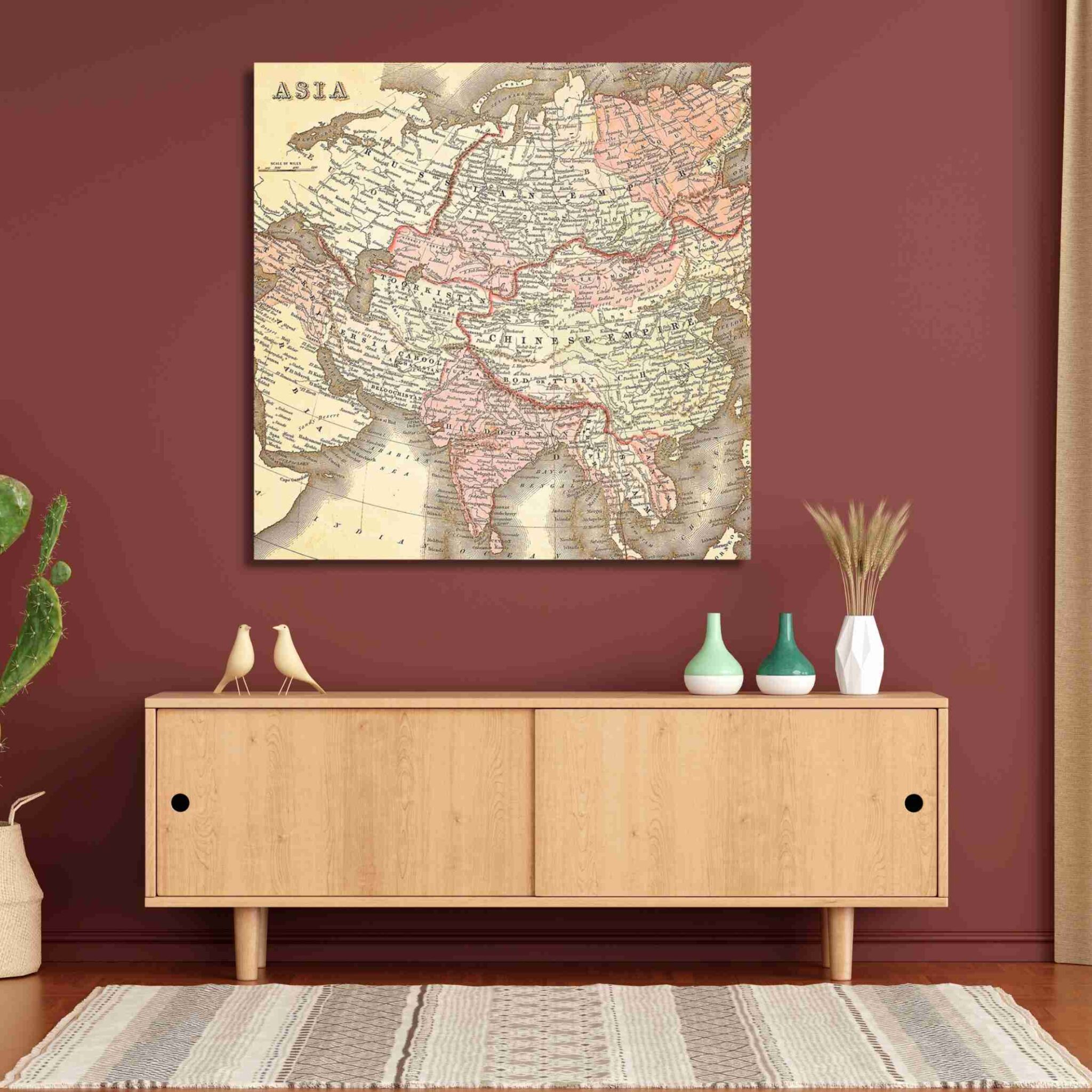 Canvas Print – Maps 1005 › Wallpaper & Carpets Distributors