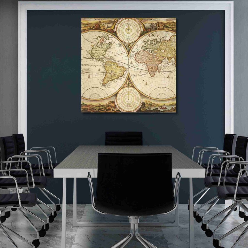 Canvas Print – Maps 1006 - Wallpaper & Carpets Distributors