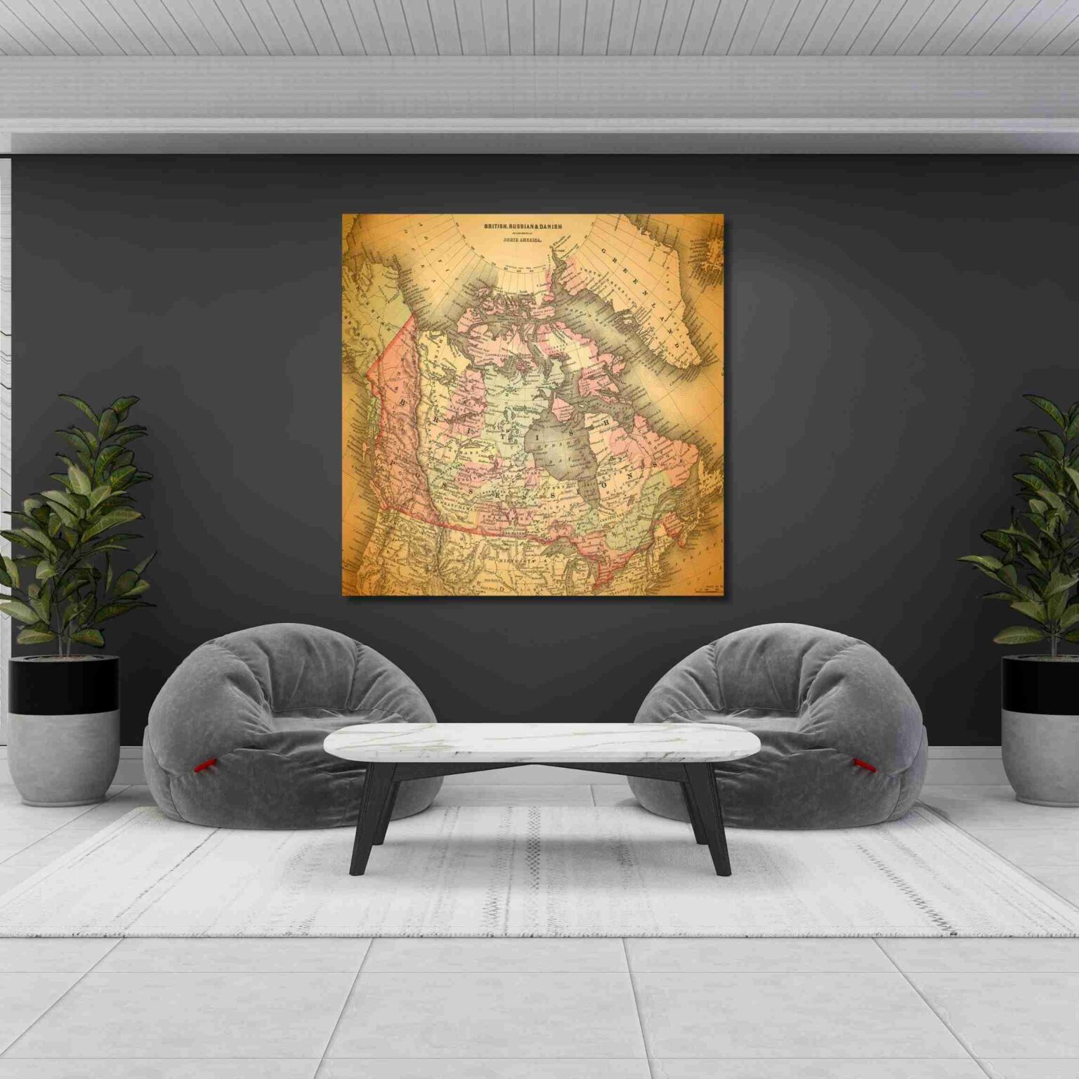 Canvas Print – Maps 1010 - Wallpaper & Carpets Distributors