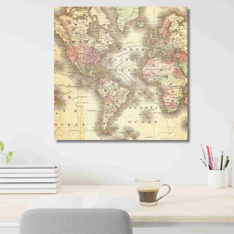 Canvas Print – Maps 1011 - Wallpaper & Carpets Distributors